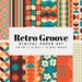 Retro Digital Paper Set Seamless Textures 70s Patterns | Etsy