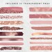 Rose Gold Brush Strokes Clipart, Paint Strokes, PNG, Gold Foil Brush ...