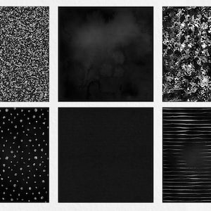 Black Foil Digital Paper, Seamless Textures,silver, Digital Metallic ...