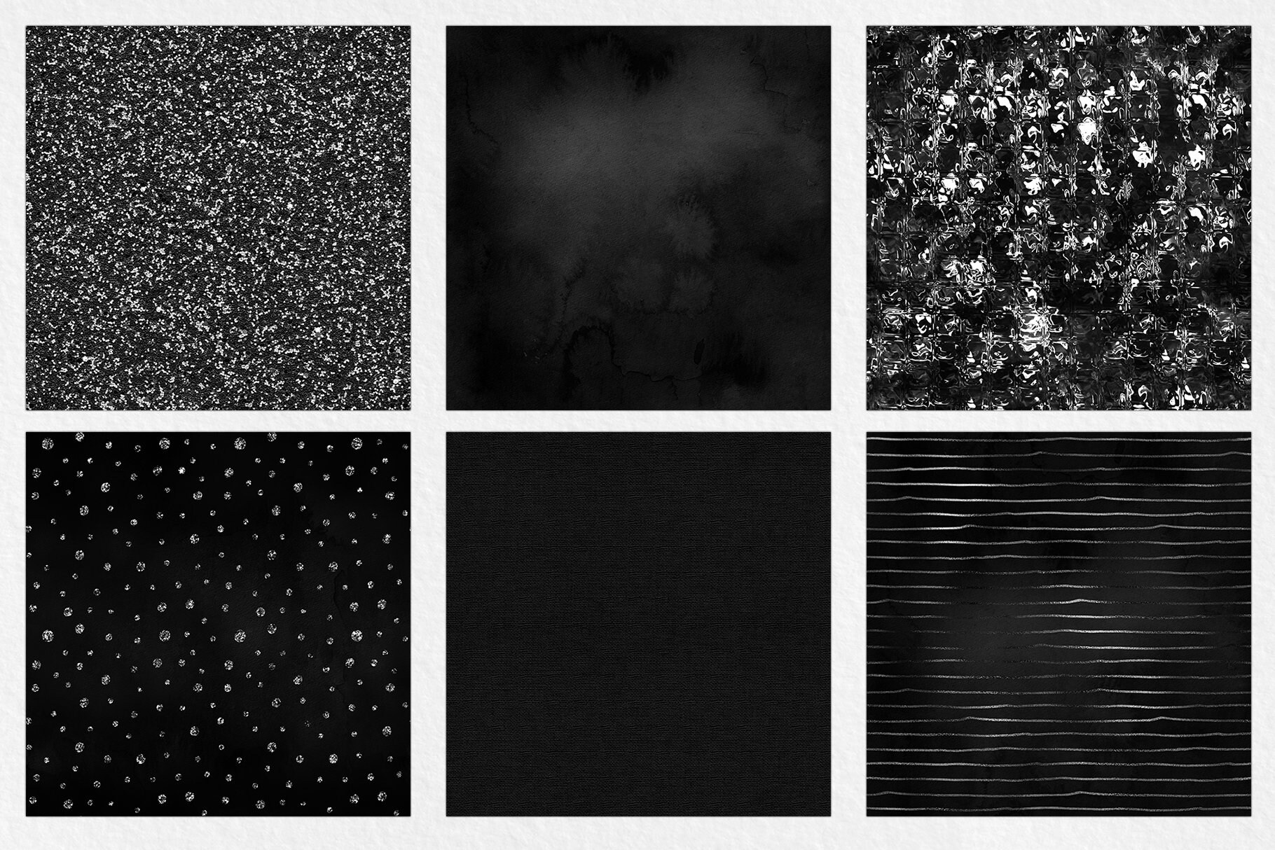 Black Foil Digital Paper Seamless TexturesSilver Digital | Etsy