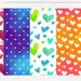 Watercolor Hearts Clip Art, Rainbow Hearts, Valentine Clip Art ...