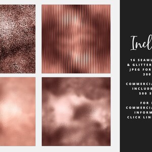 Rose Gold Foil Digital Paper, Seamless Gold Foil Textures, Digital ...