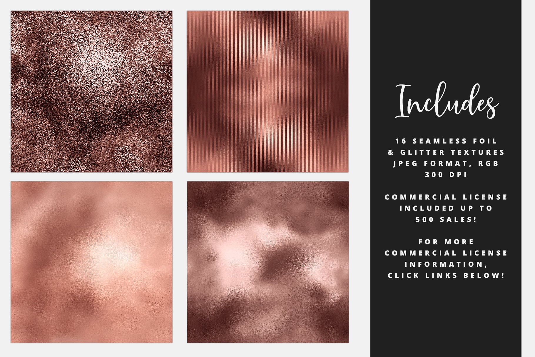 Rose Gold Foil Digital Paper Seamless Gold Foil Textures - Etsy
