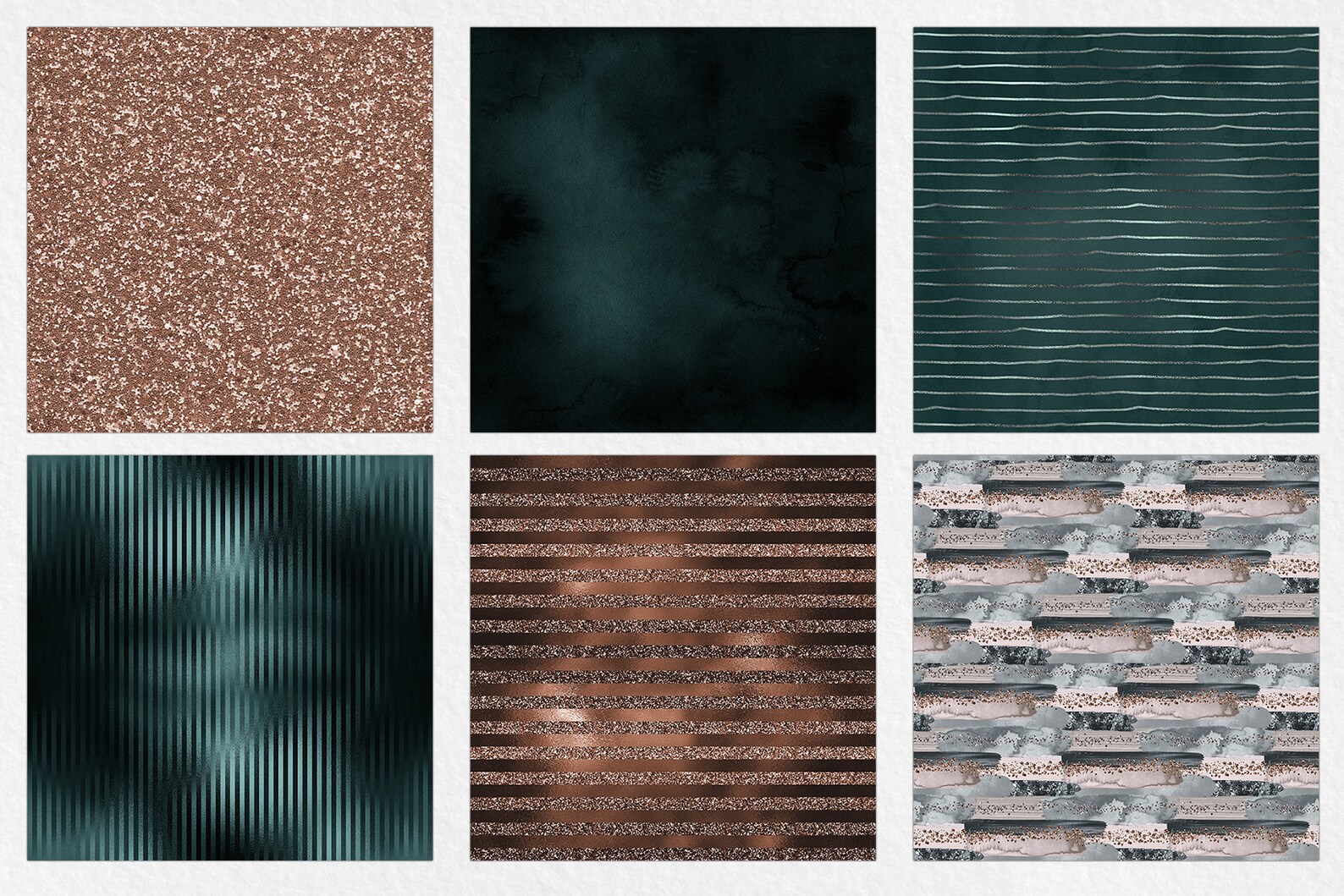 Cozy Winter Digital Paper Set Glitter Digital Paper Copper - Etsy