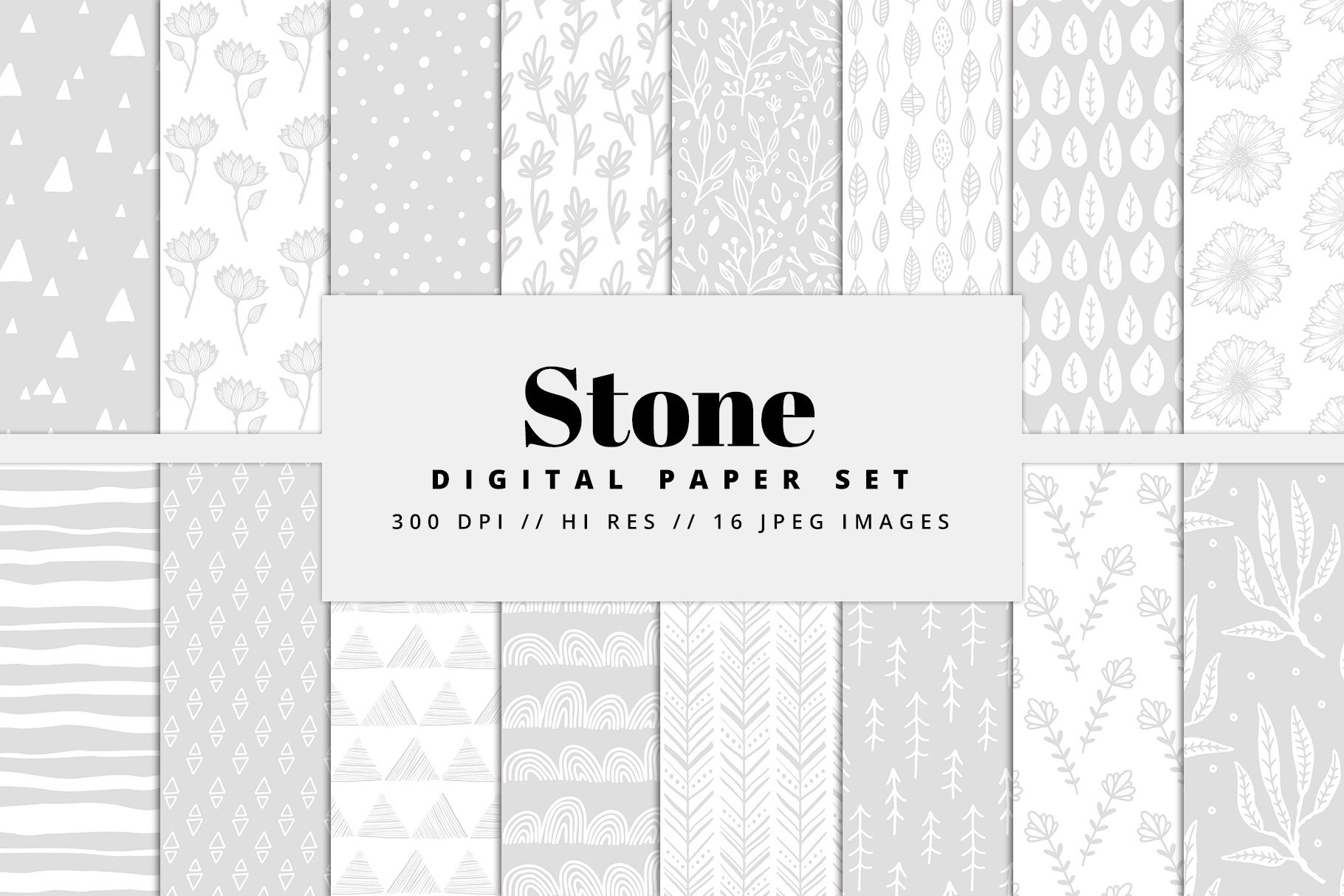 Stone Gray Pastel Digital Paper, Printable Paper, Pastel Patterns ...