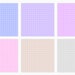 Pastel Grid Digital Paper, Grid Patterns, Square Backgrounds, Trendy ...