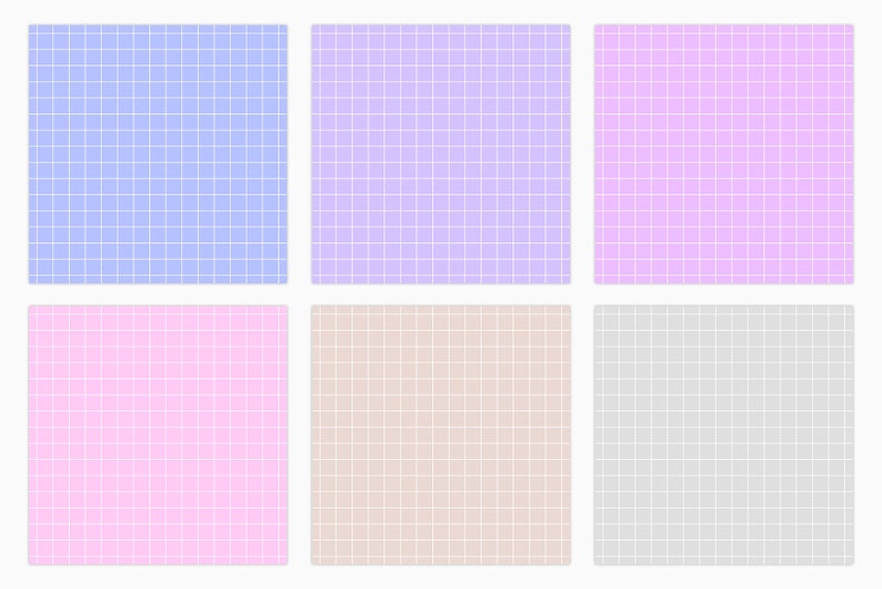 Pastel Grid Digital Paper Grid Patterns Square Backgrounds | Etsy
