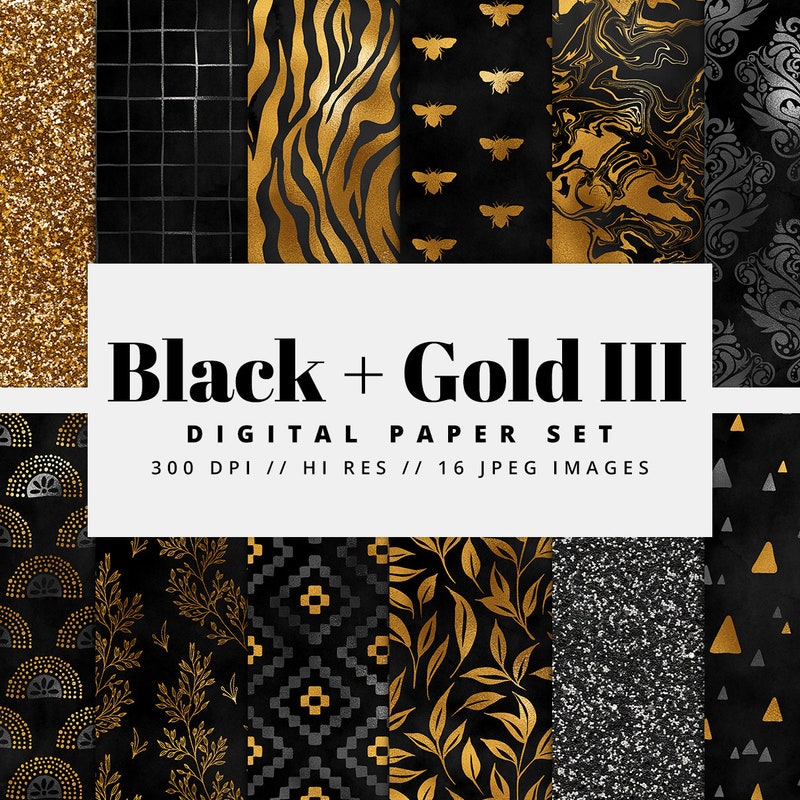 Gold Foil Digital - Etsy