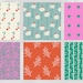 Vintage Digital Paper Set, Retro Seamless Textures, Floral Patterns ...