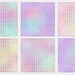 Holo Gold Grid Digital Paper, Grid Patterns, Holographic Patterns ...