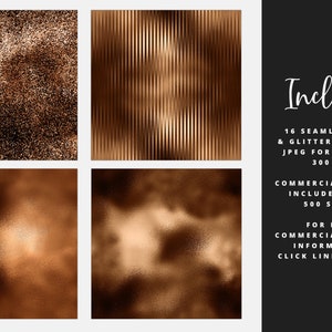 Copper Foil Digital Paper, Seamless Foil Textures, Digital Metallic ...