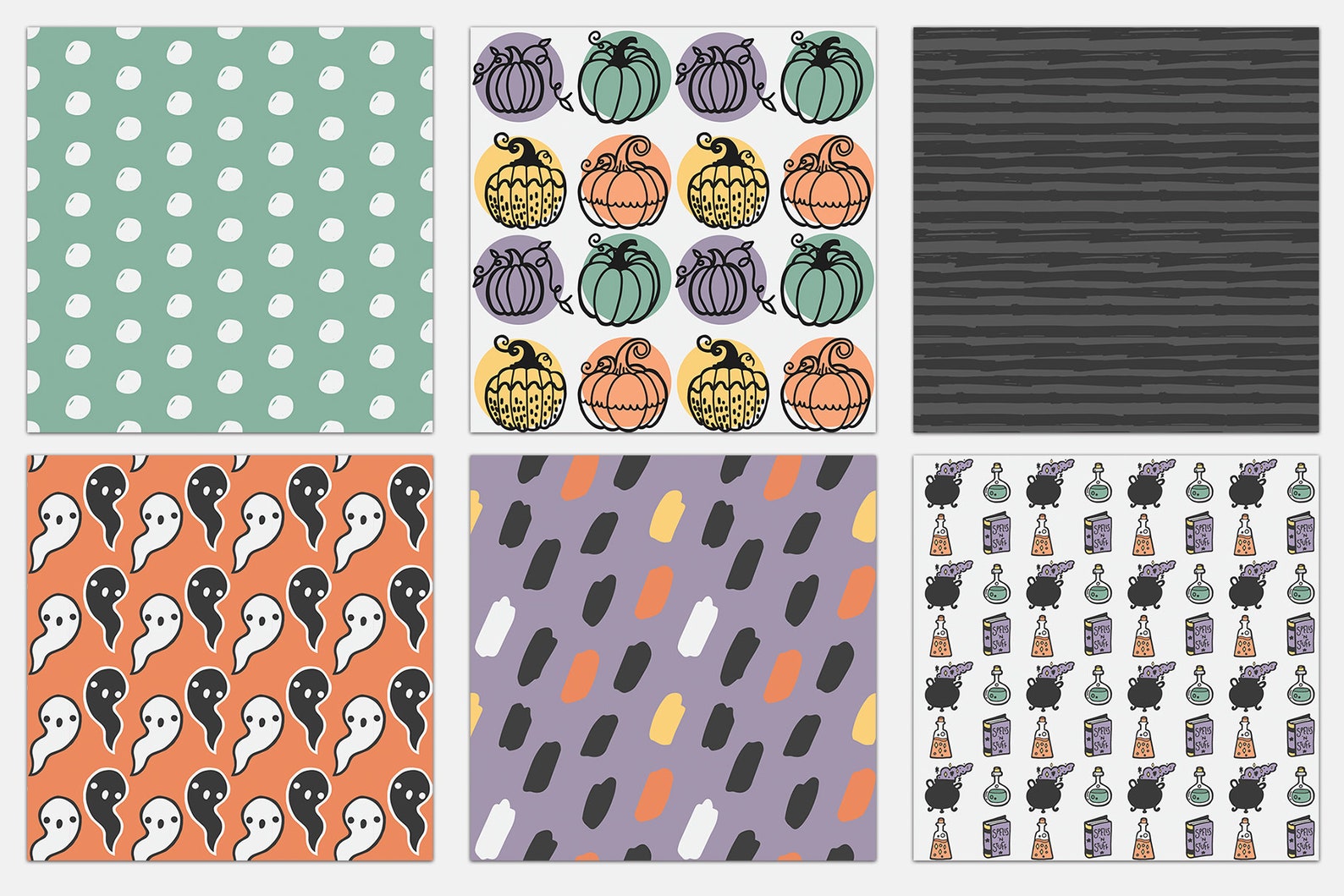 Halloween Digital Paper Halloween Paper Halloween Seamless | Etsy