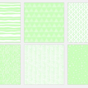Lime Green Pastel Digital Paper, Printable Paper, Pastel Patterns ...