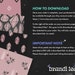 Blush & Noir Digital Paper Set, Seamless Textures, Floral Patterns ...