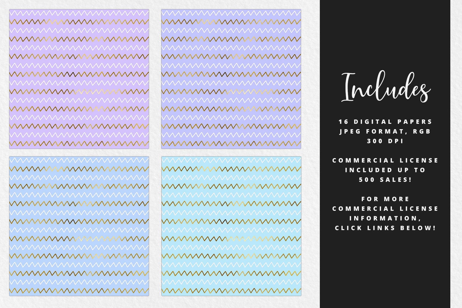 Pastel Gold Foil Chevron Digital Paper Pastel Backgrounds - Etsy