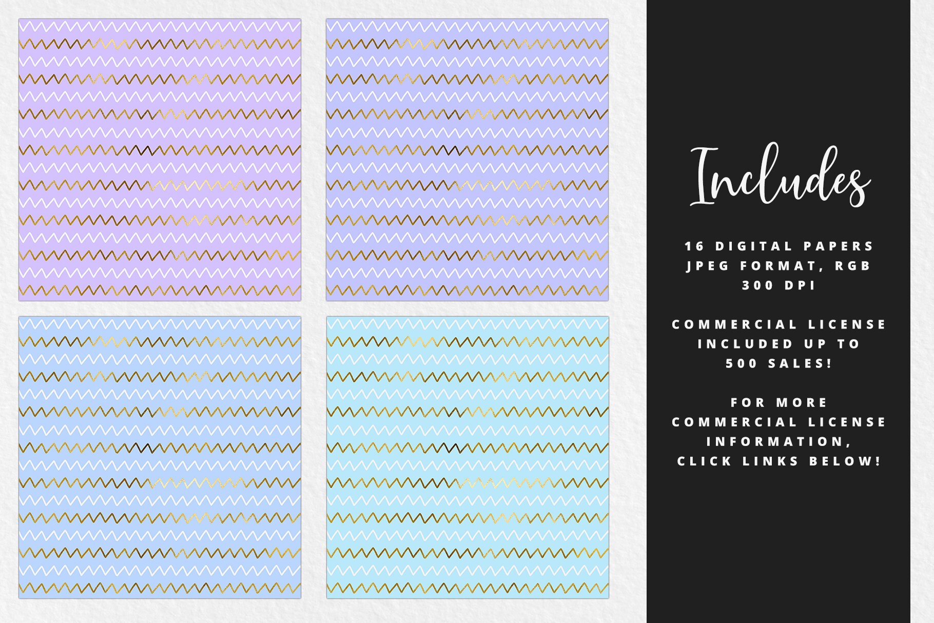 Pastel Gold Foil Chevron Digital Paper Pastel Backgrounds | Etsy