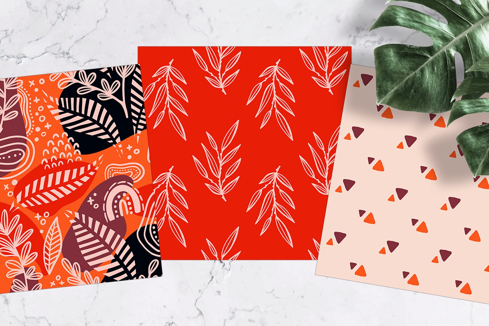 Fall Digital Paper Set Seamless Textures Abstract Patterns | Etsy