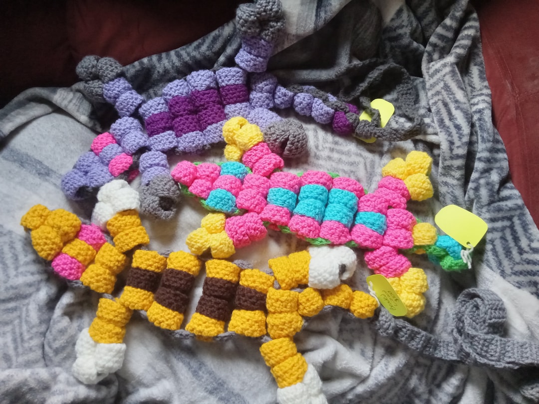 Ready to Ship Crochet 90's Style Bead Lizards - Etsy