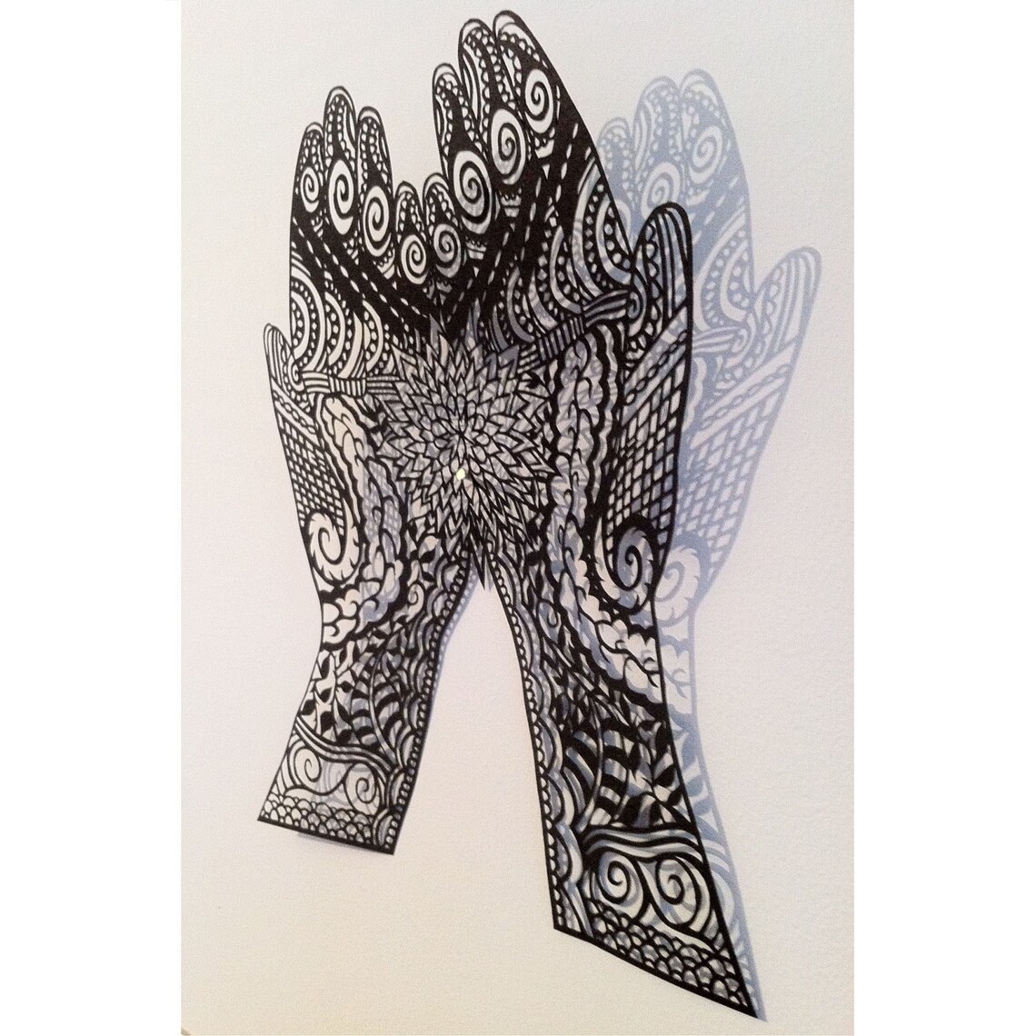 Hand Cut Mehndi Patterned Hands - Etsy