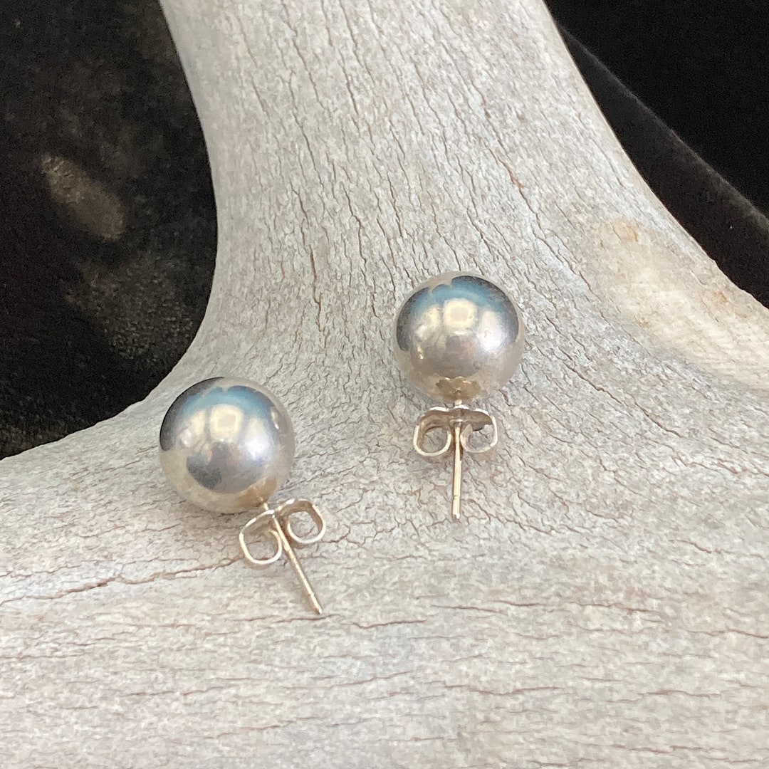 Tiffany Hardwear Sterling Silver 10mm Ball Earrings~retired Size ...