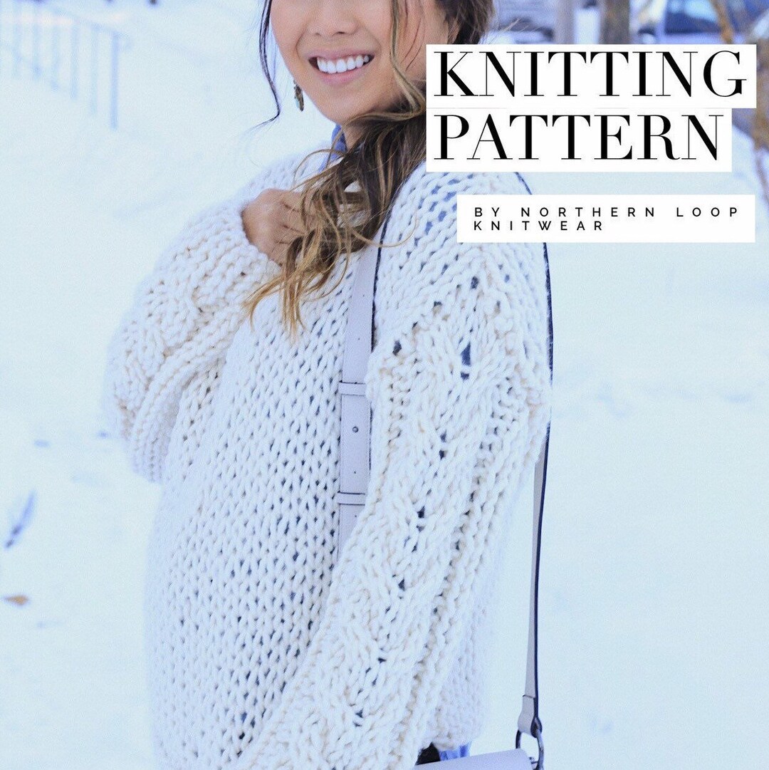 Knitting Pattern / Cable Knit Sweater/ Beginner Easy Jumper - Etsy