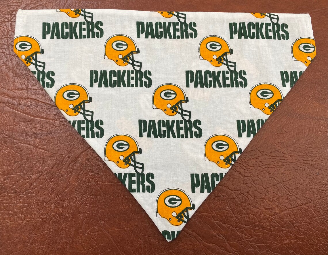 Green Bay Packers Camo Pet Bandana. Reversible Over the Collar. One ...