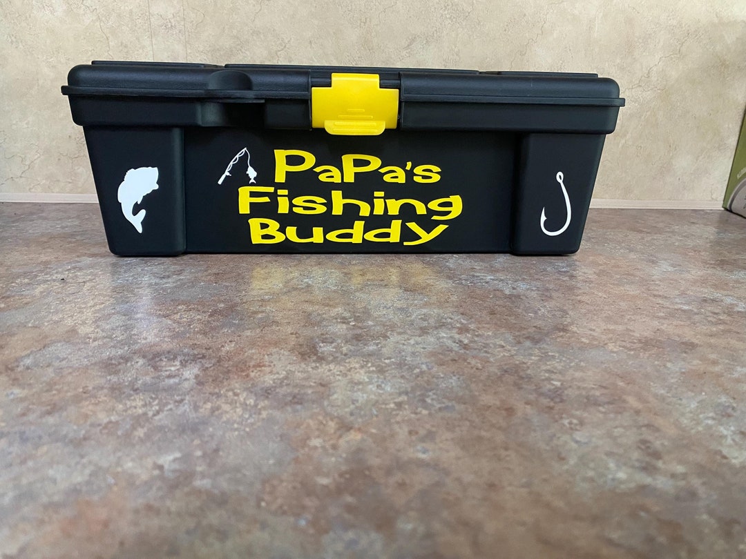 Kid's Fishing Tackle Box, Papa's Fishing Buddy Tackle Box, Fishing ...