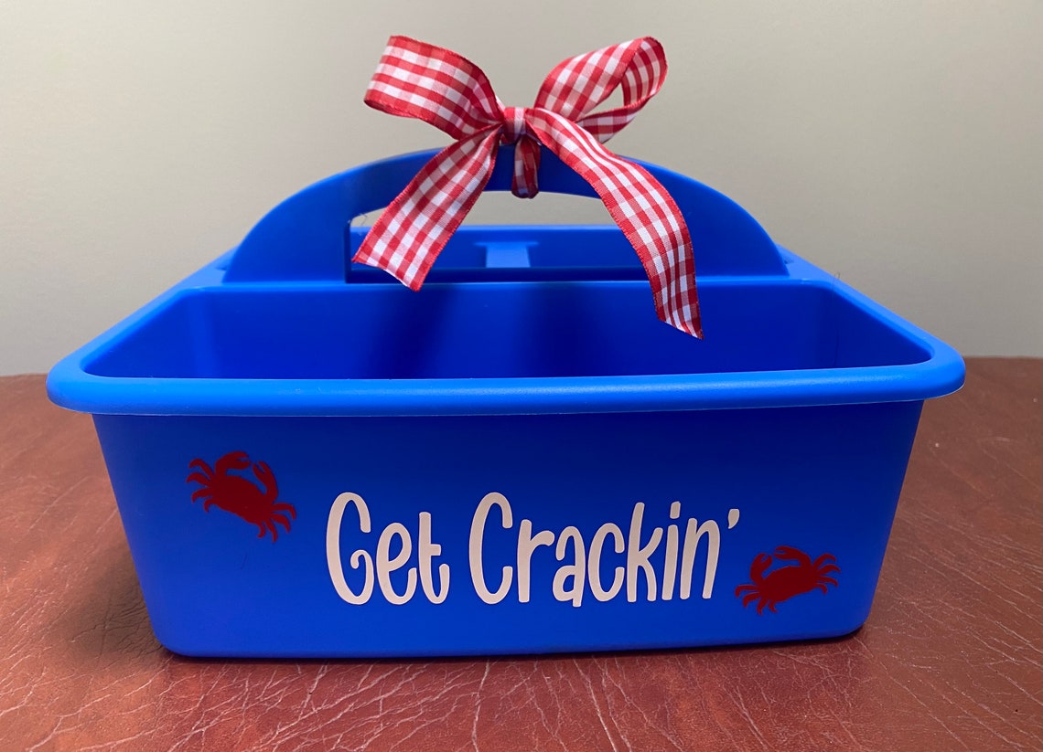 Crab Caddy, Crab Boil Caddy, Seafood Caddy, Get Cracking Crab Caddy ...