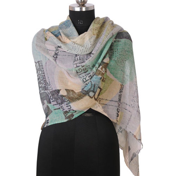Newspaper Scarf - Etsy