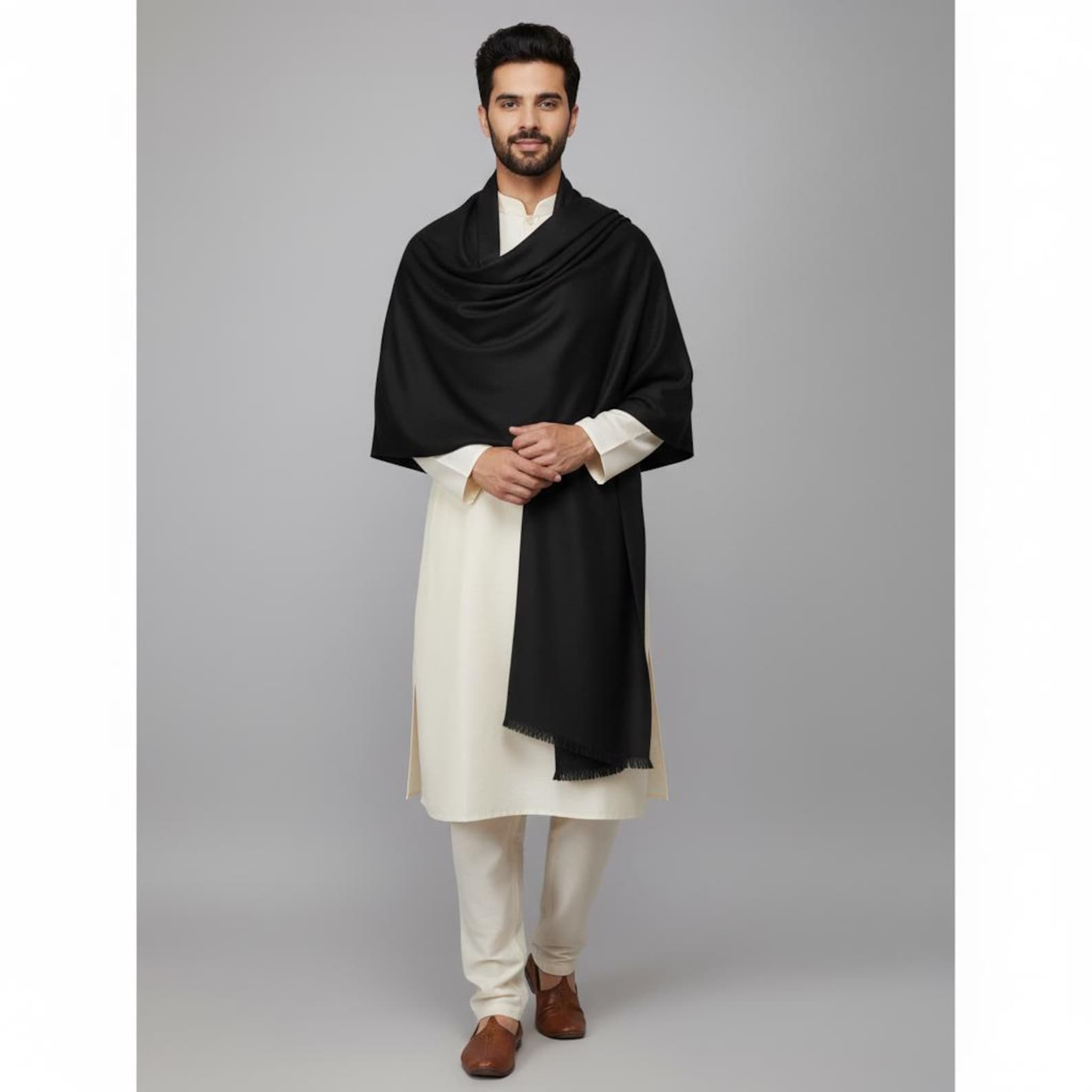 Kashgari 100% Pure Wool Meditation Shawl/lohi 2.75 Mtr X 1.35 Mtr 1 Kg ...