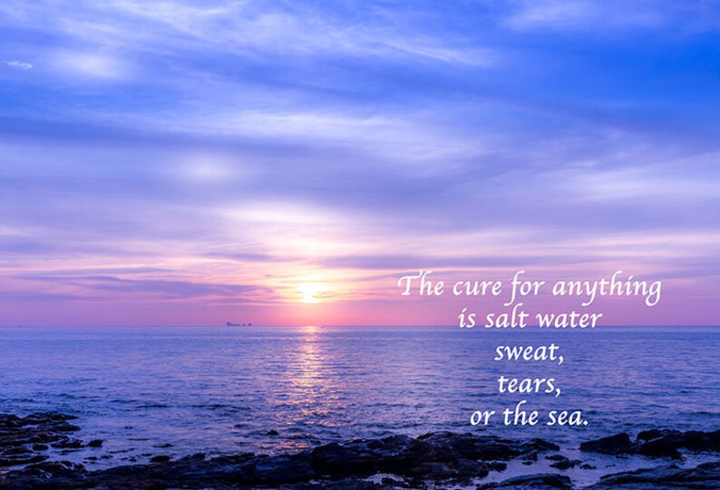 Salt Water Sweat Tears Sea Photography Print Ocean Art for - Etsy