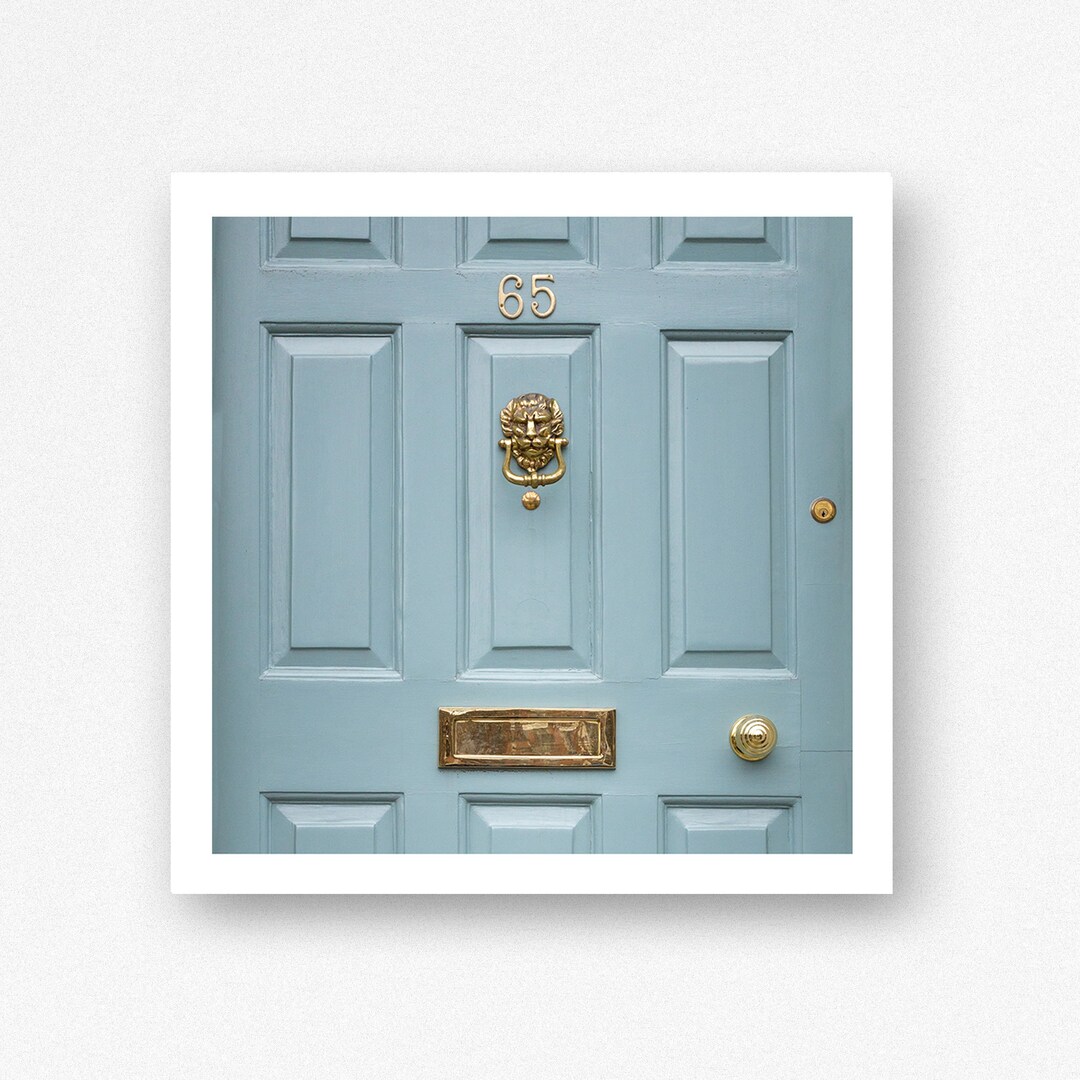 Dublin Blue Door Print: 5x5 Ireland Wall Art - Etsy