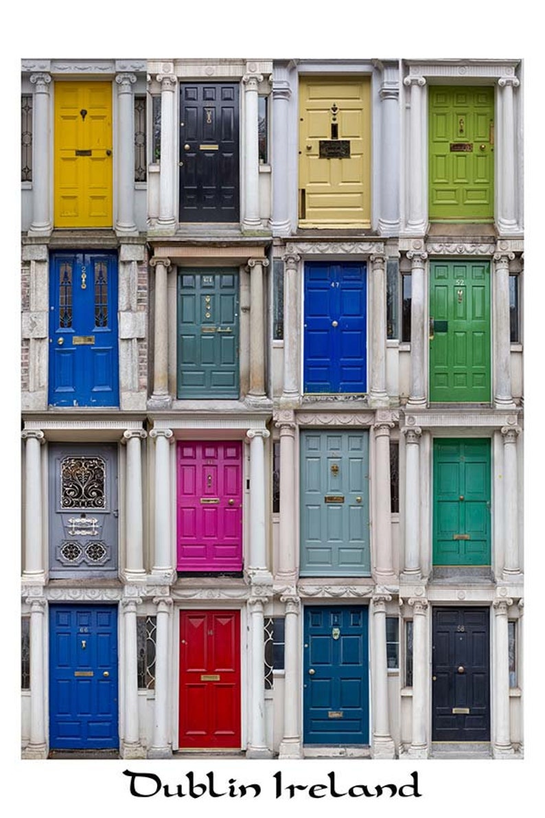 Dublin Doors Photography Prints, Ireland Photography, Gallery Wall Set ...