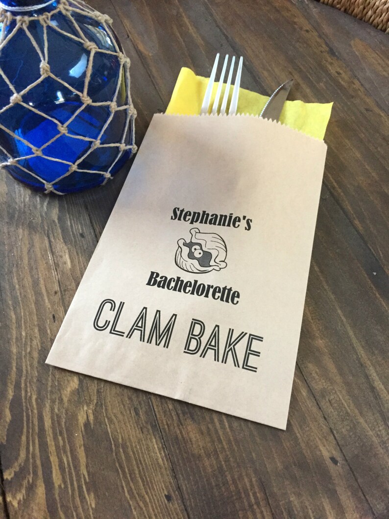 Rehearsal Dinner Bags Backyard Summer Clam Bake Dinner | Etsy