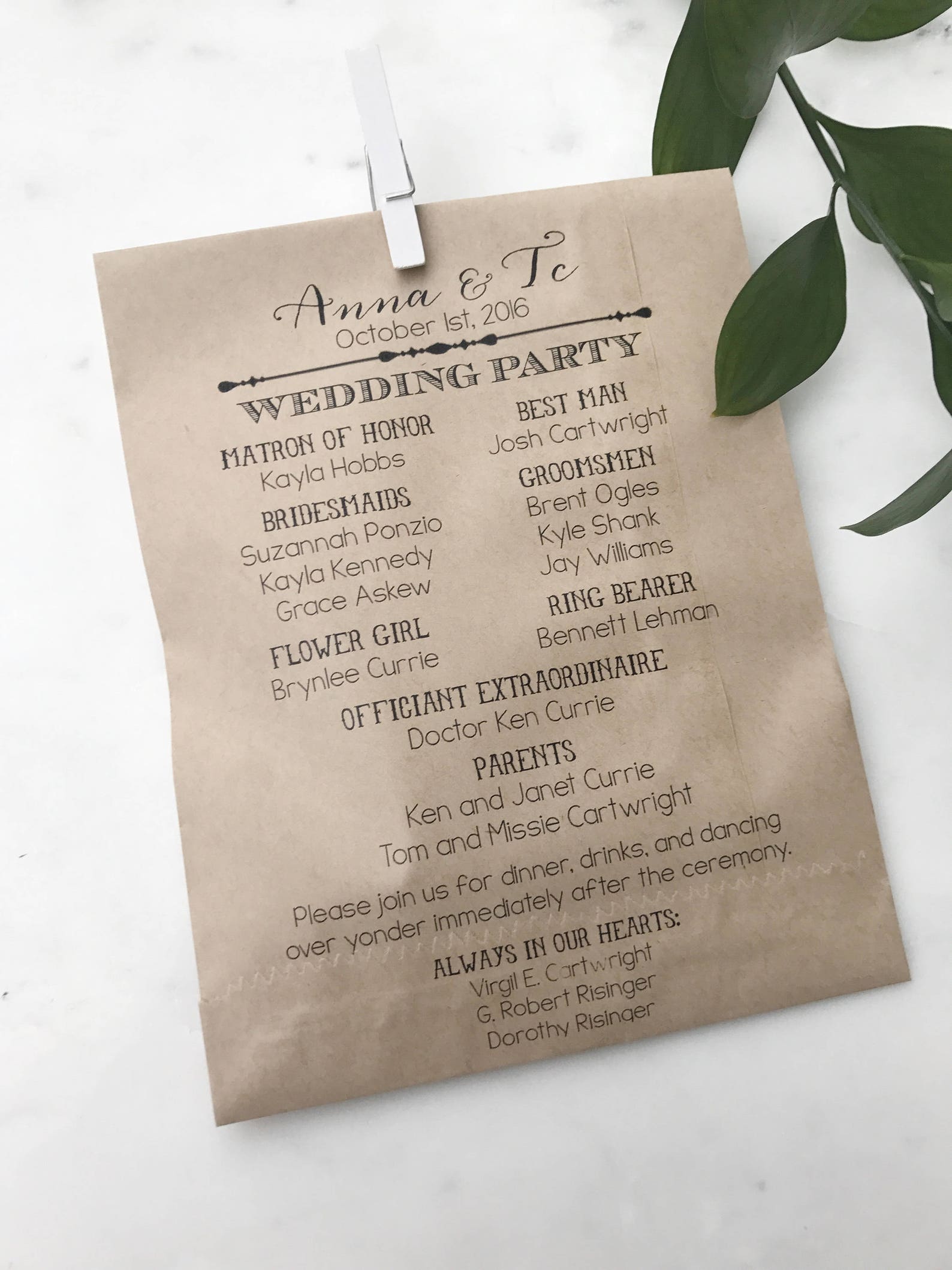 Wedding Program Bags Carnival Fun Program Bags Custom - Etsy
