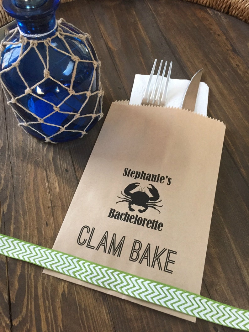 Rehearsal Dinner Bags Backyard Summer Clam Bake Dinner | Etsy