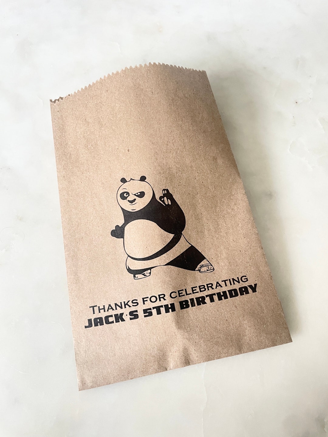 Kung Fu Panda Party Favor Bags - Kids Birthday Collection - Favor Bags ...