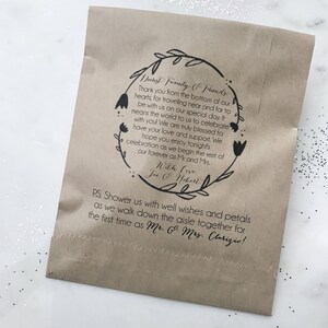 Wedding Program Bags Happily Ever After Program Bags | Etsy