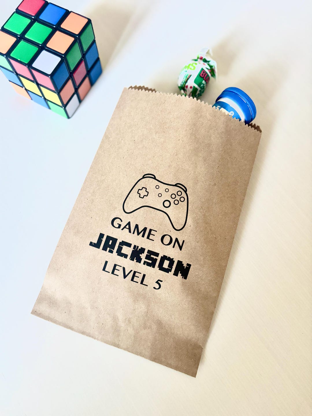 Video Game Party Favor Bags – Gamer Birthday Goodie Bags, Personalized ...