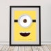Minion Stuart - Despicable Me - Minimal Fan Poster Instant Download - Etsy