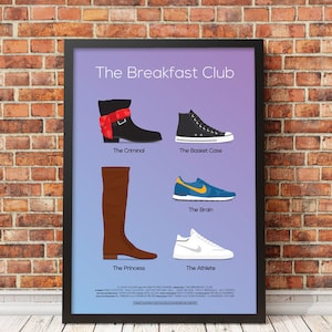 The Breakfast Club - Film Fan Poster A3 Digital Download Jpeg Artwork ...