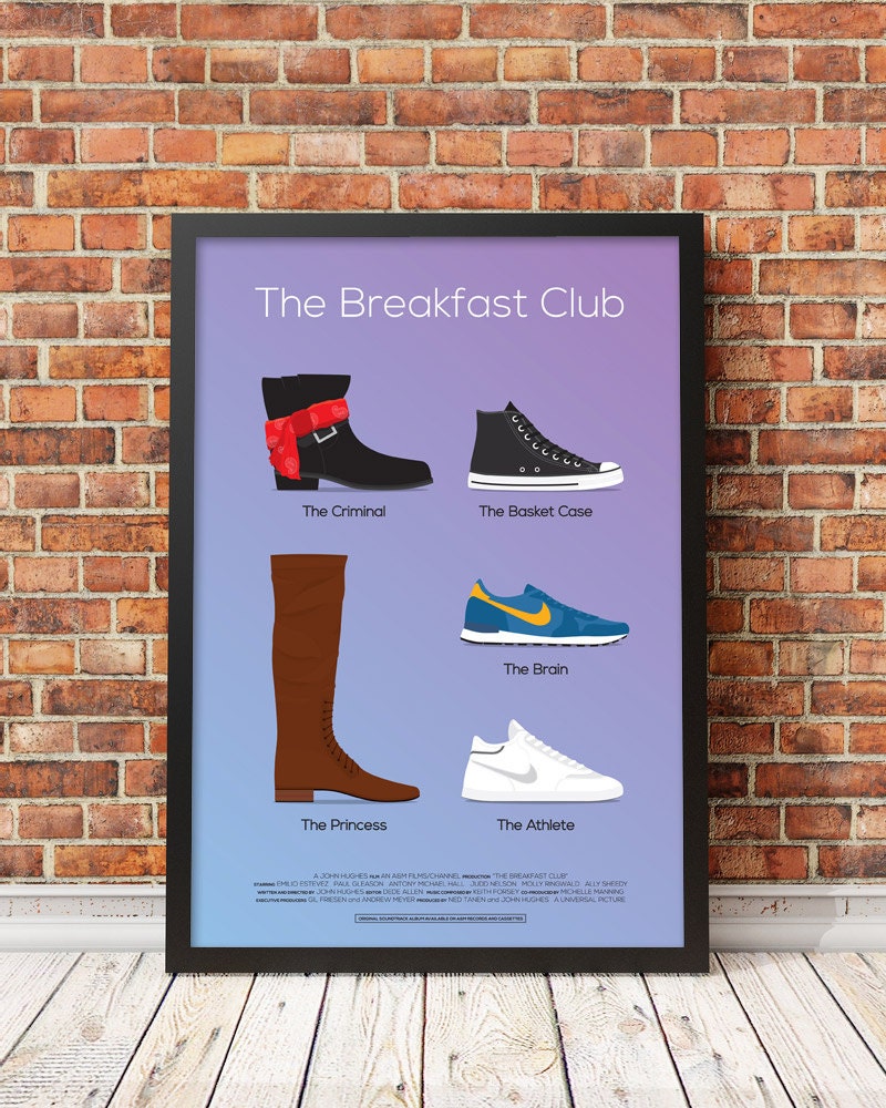 The Breakfast Club - Film Fan Poster A3 Digital Download Jpeg Artwork ...
