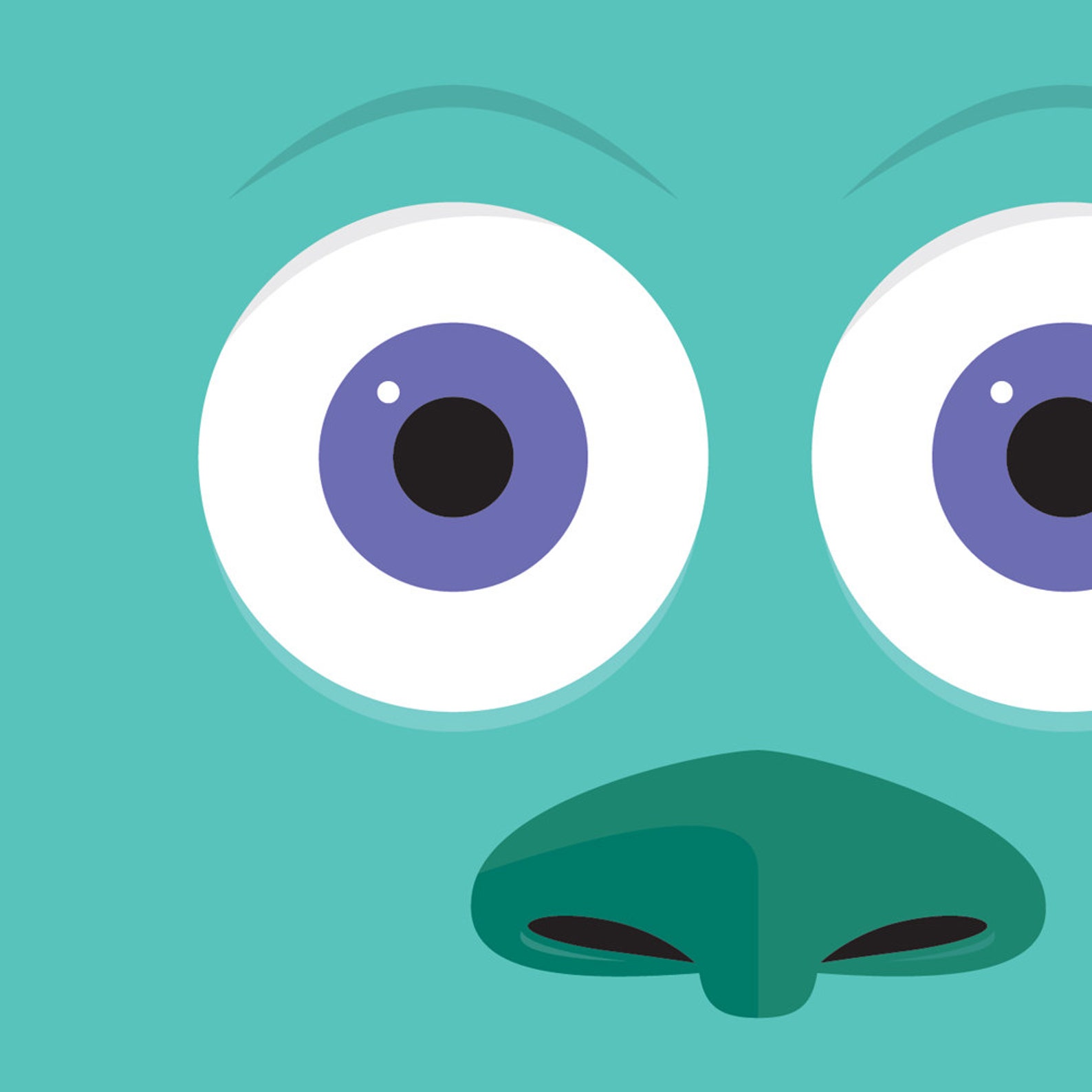 Monsters Inc Sulley Minimalist Fan Poster Digital Download - Etsy