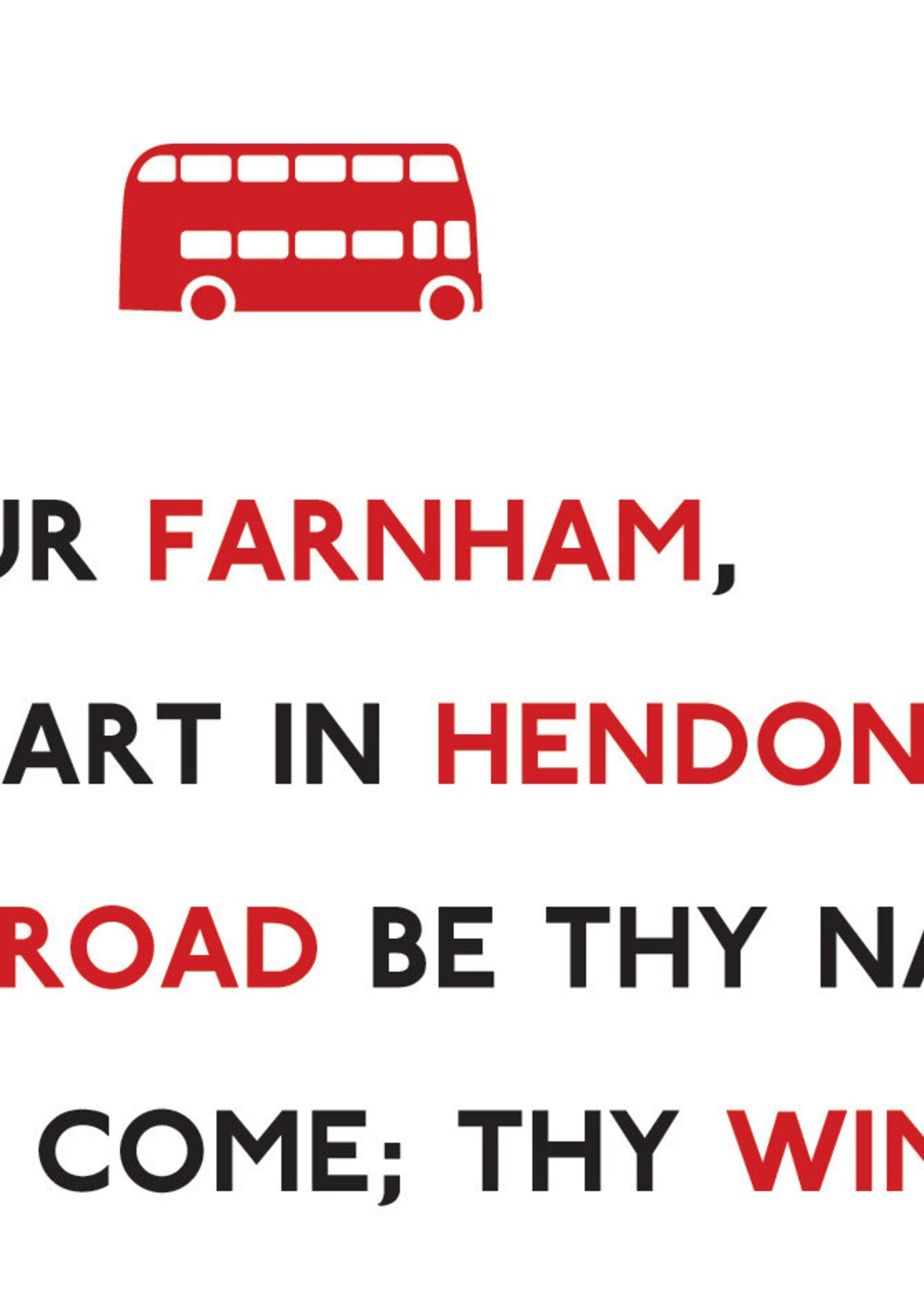 The London Bus Driver's Prayer Poster Digital Download Design Ready for ...