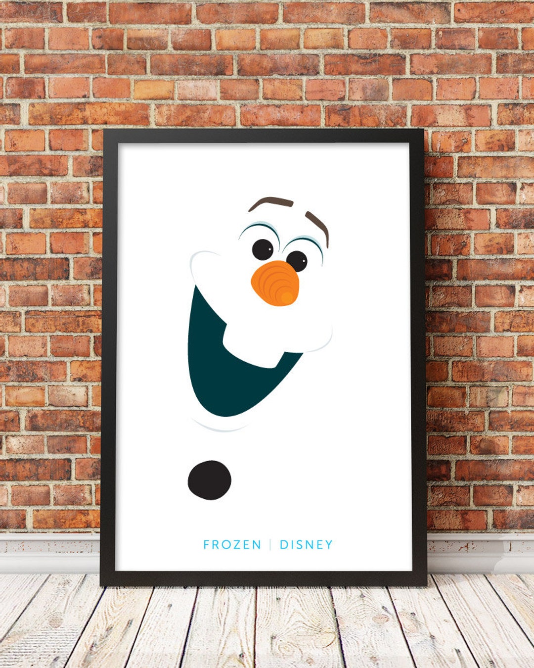 Olaf the Snowman, Frozen, Pixar - Minimalist Fan Poster Digital ...