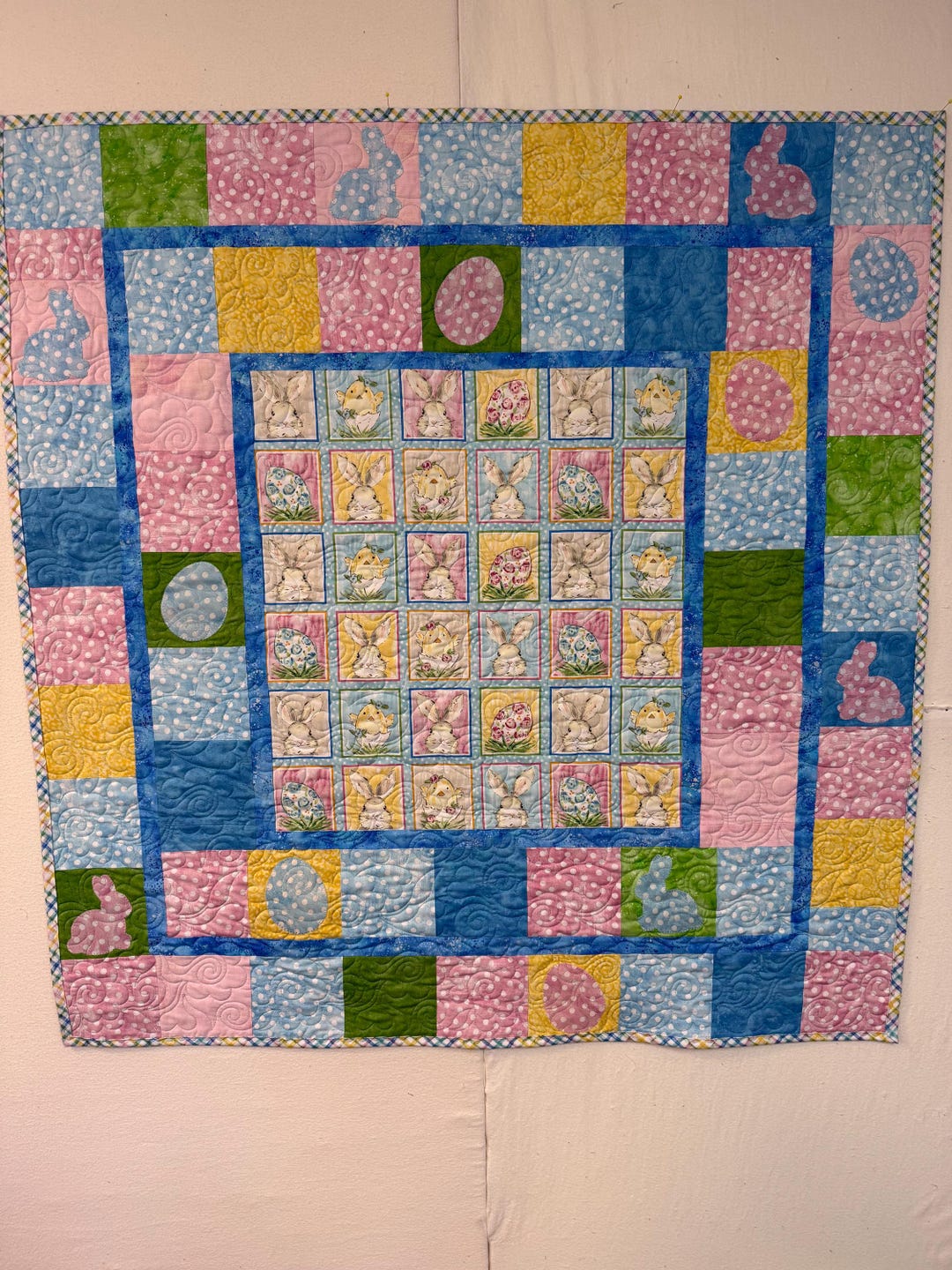 Soft and Sweet Bunny Baby Quilt, Crib Blanket, Throw Blanket, Lap Quilt ...