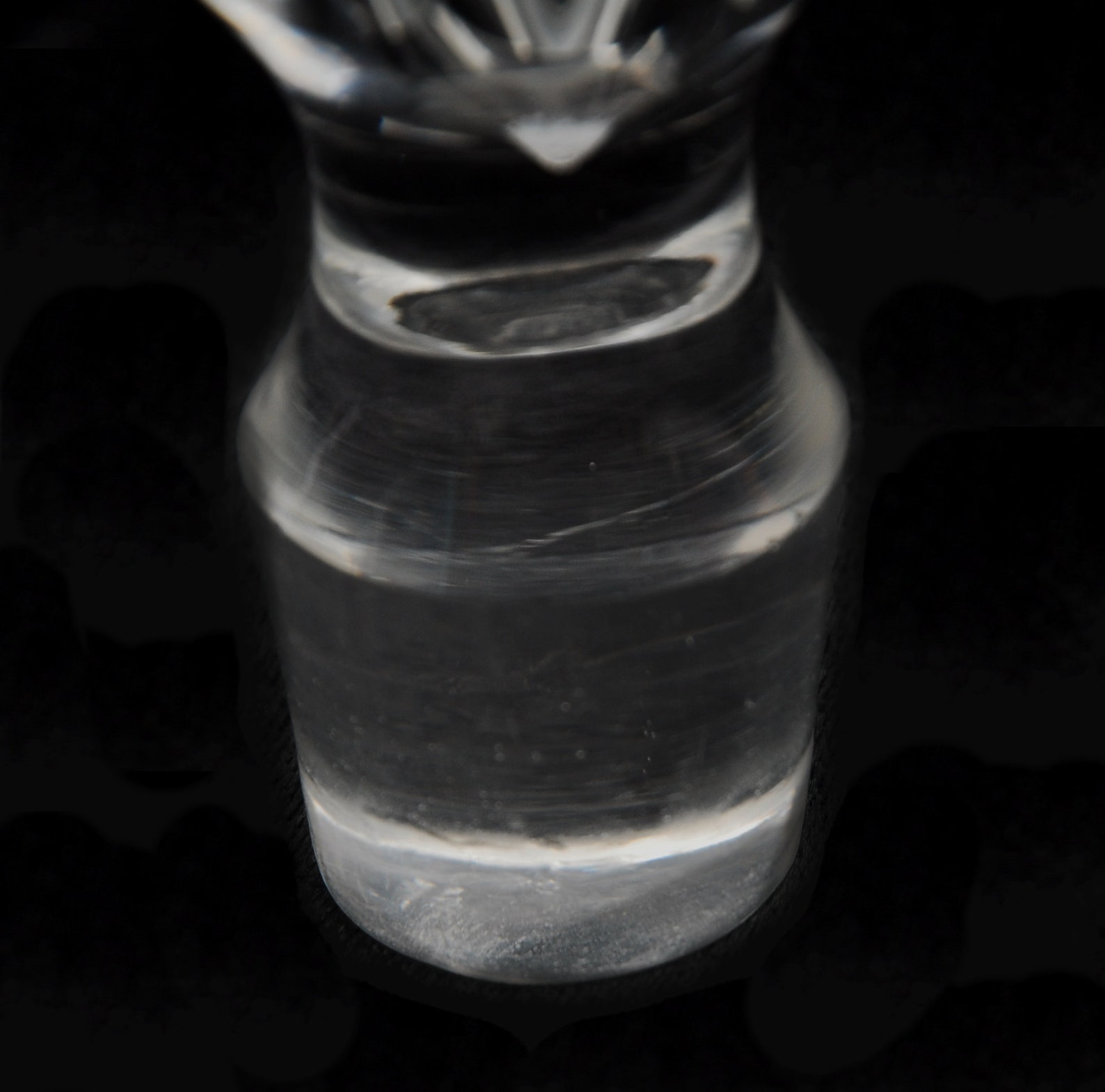 Vintage glass stopper solid clear perfume bottle clasp cork | Etsy