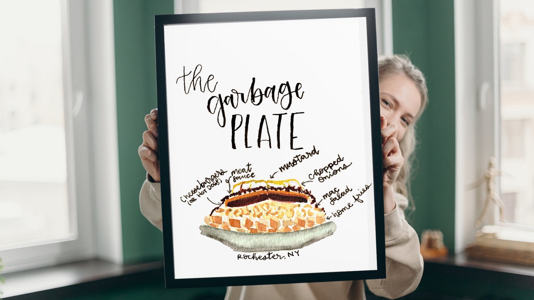 Rochester Garbage Plate Print | 8x10 Print of the Garbage Plate ...