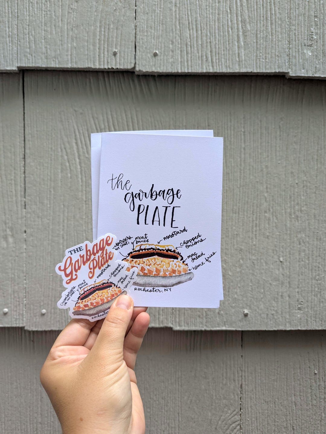 Garbage Plate Sticker and Greeting Card Set | Rochester New York ...