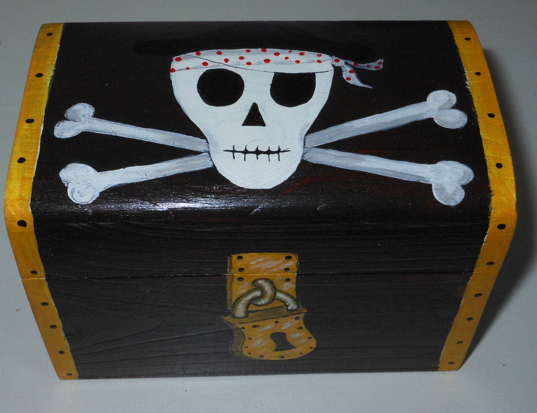 Pirate Treasure Chest/pirate Jewellery Box/trinket Box/pirate Treasure ...